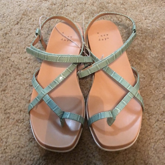 a new day | Shoes | A New Day Target Aqua Eden Strappy Toe Loop Sandals ...